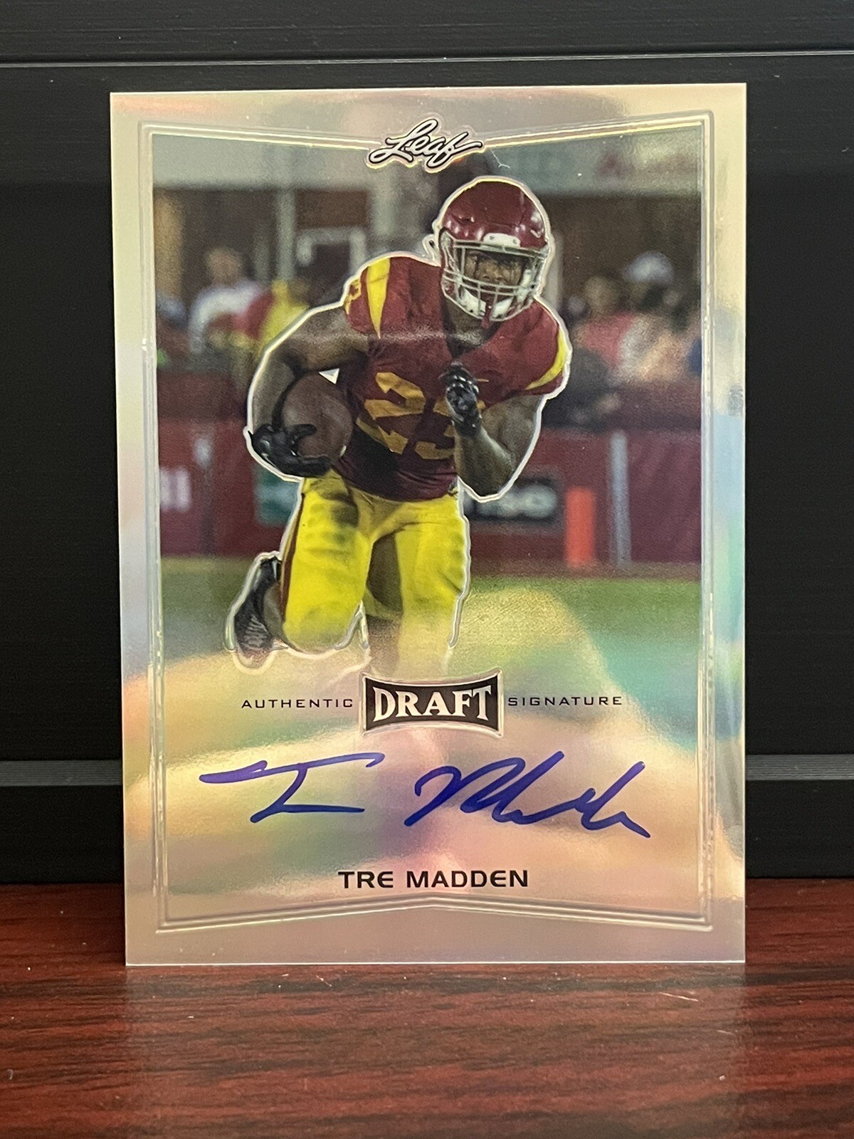2016 Leaf Metal Draft Tre Madden #BA-TM1 Rookie Auto RC USC Trojans ...