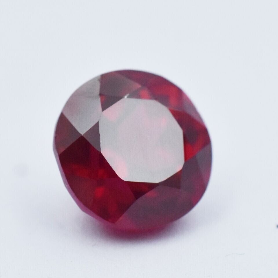 Flawless 10 Ct+ Natural Mozambique Red Ruby Round Cut Loose Gemstone ...