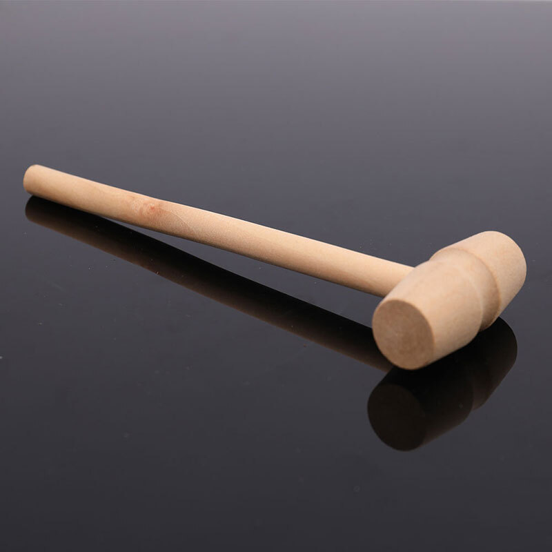 10 Pieces Mini Wooden Hammer Balls Toy Pounder Replacement Wood Mallets ...