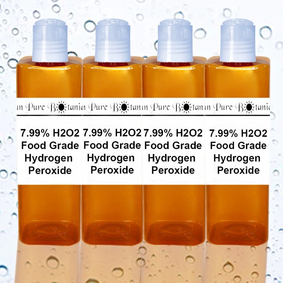 8% Hydrogen Peroxide Food Grade H2O2 - from 35% Sizes 4 to 64 oz - Free ...
