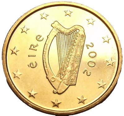 2002 IRELAND - Eire Irish 2 Euro Cents 🤩 UNCirculated GEM 😍 Irish Harp ...