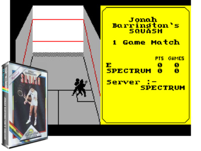 Sinclair ZX Spectrum 48K Game - JONAH BARRINGTON'S SQUASH - New ...
