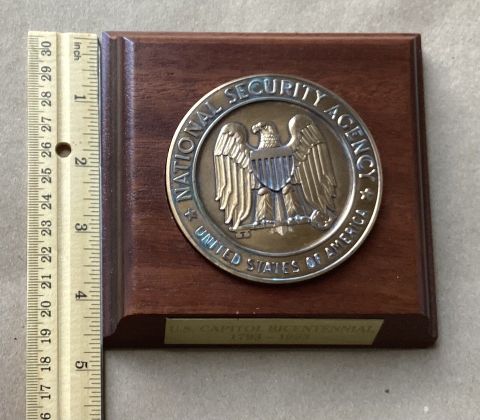 NSA Bronze Medal Capitol Bicentennial 1793-1993, General A.M. Gray U.S ...