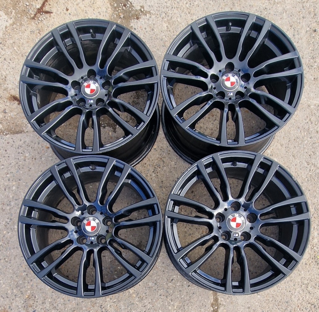 GENUINE BMW 19" 3 SERIES STAGGERED ALLOY WHEELS GLOSS BLACK 7845883 ...