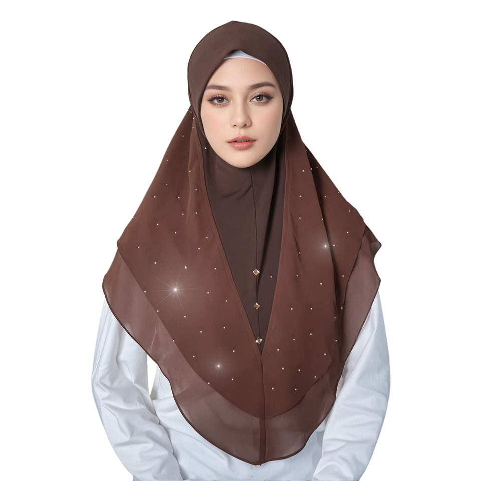 Instant Headscarf Women Hijab Muslim Turban Shawl Wrap Amira Scarf ...