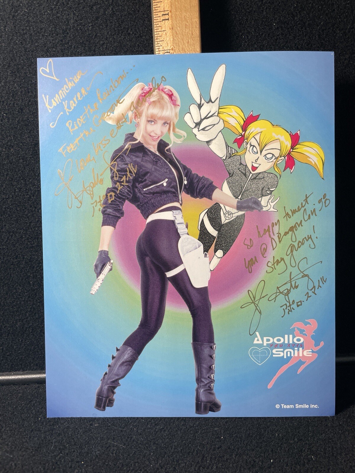 SIGNED! RARE! Apollo Smile Comic Photo | eBay
