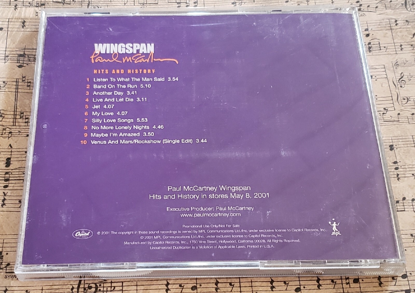 Paul McCartney - Wingspan Hits & History Special Advance Sampler CD 2001 Ex Cond | eBay
