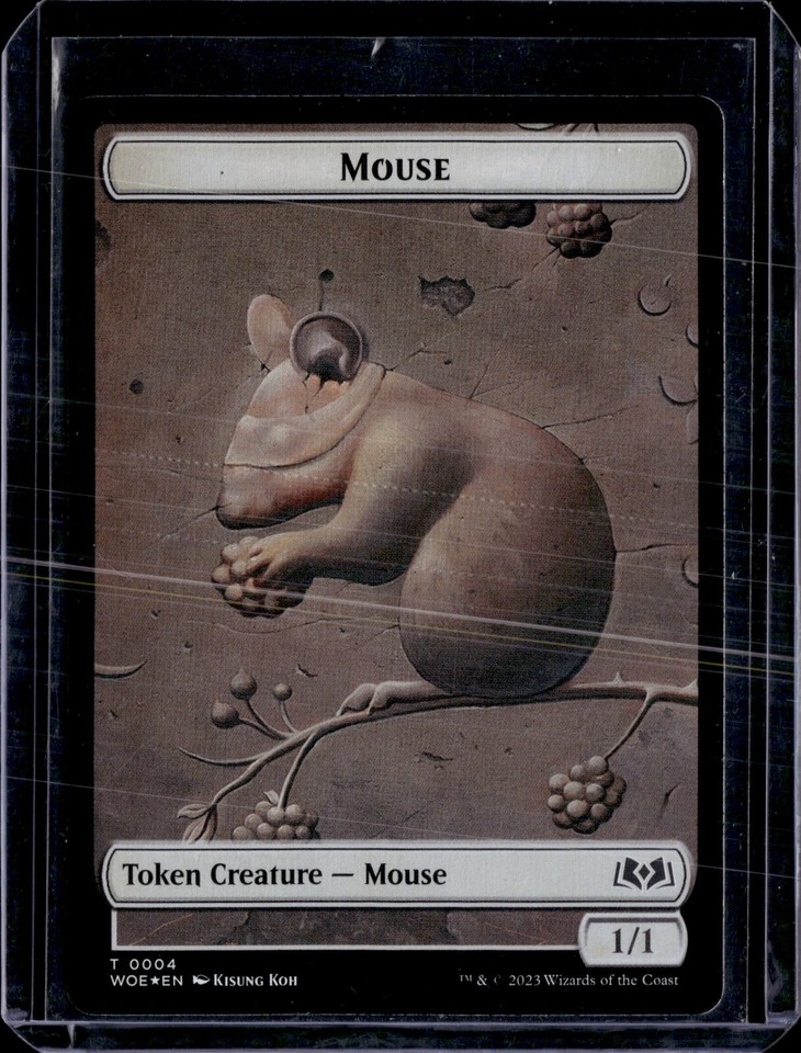Food / Mouse Foil Token WOE MTG Magic The Gathering | eBay