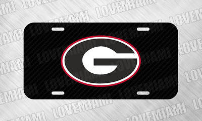 For Georgia Bulldogs Football Fans Sports License Plate Auto Car Tag ...