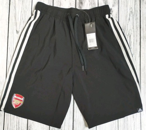 Adidas 3 Stripes Classic Length Arsenal Swimming Swim Shorts Black Men ...
