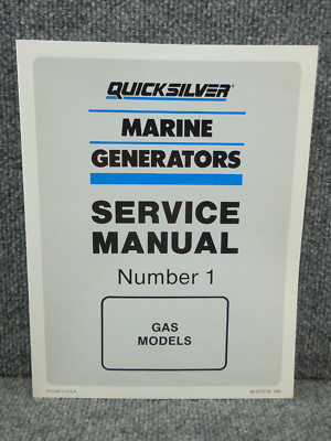 Factory Quicksilver Marine Gas Generators Service Manual QS-4.0G QS-6 ...