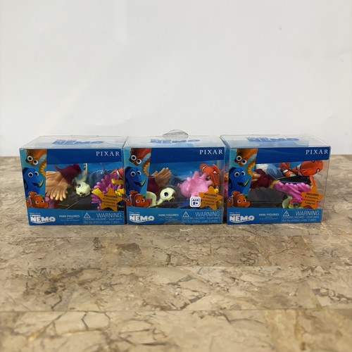 Finding Nemo DISNEY Mini Figures PIXAR 2024 Critter Crate Lot Of 3 ...
