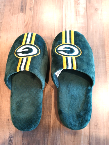 Green Bay Packers Men's Foco NFL Team Logo Slippers Size Medium 9-10 | eBay