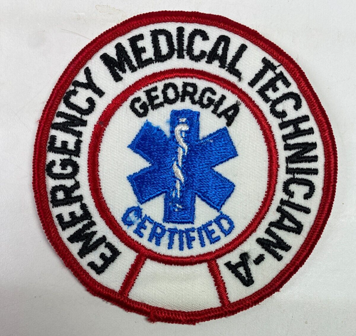 Georgia EMT-A Certified Emergency Medical Technician-A GA Patch D7C | eBay