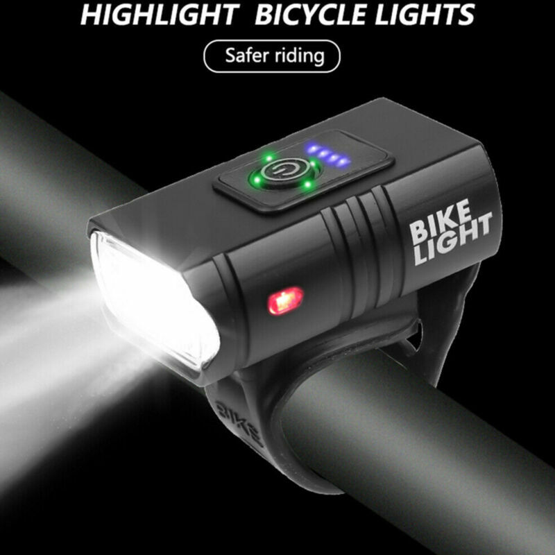 T6 LED Bicycle Front Light 10W 6 Modes USB Rechargeable MTB Bike Front ...