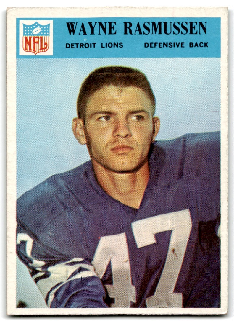 1966 Philadelphia Wayne Rasmussen Detroit Lions #74 | eBay