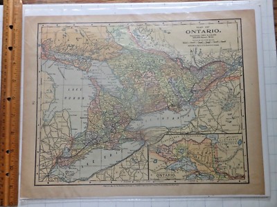 Pre-1900 - Map Of Ontario