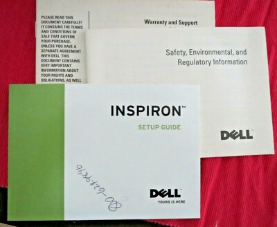 Dell inspiron Setup guide ~ Models DCME & DCMF - plus safety & warranty ...