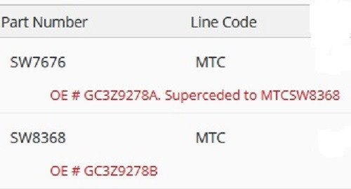 New SW-8368 / SW-7676 OEM Engine Oil Pressure Switch GC3Z-9278-B * FREE ...