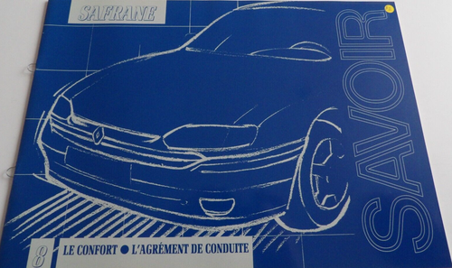 Brochure SAVOIR Renault SAFRANE / 8 de 03 / 1992 | eBay