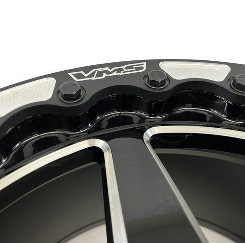 VMS RACING V-STAR BEADLOCK DRAG RACE WHEELS R 17X10 F 18X5 FOR CORVETTE ...
