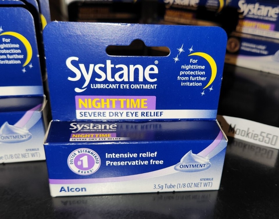 EXP 12/2027+! 5 LOT Systane Nighttime PM Lubricant Eye Ointment 3.5g 1 ...