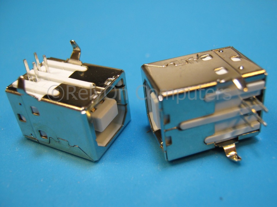 2x USB 2.0 Type-B Port Connector Replacement Jack Part for Scanner ...