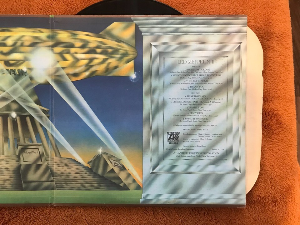Led Zeppelin II SD-8236 1841 Broadway '69 LP MO rare monarch press ...