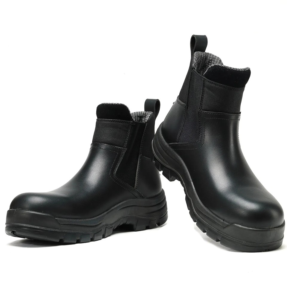 Soft Toe Waterproof Non-Slip Safety Static Dissipative Men's Work Boots ...