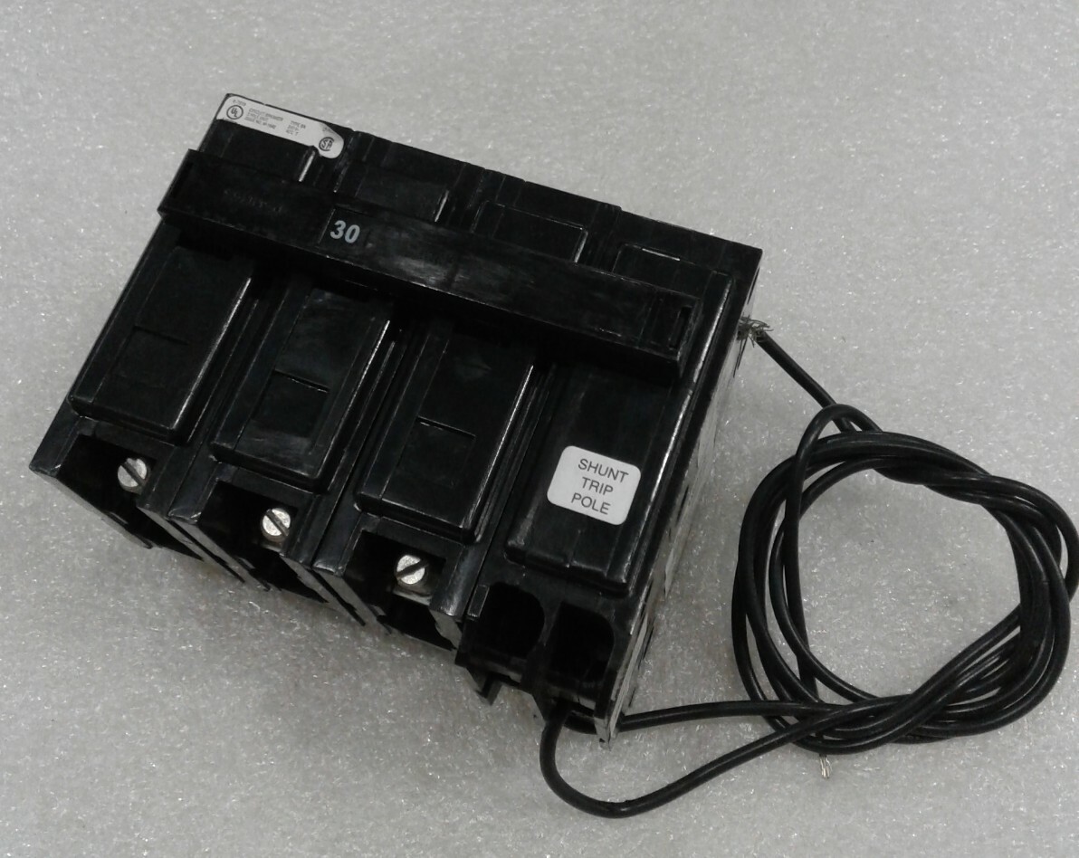 BAB3030HS CH 3POLE 30AMP 240V W/ 120VAC SHUNT TRIP NEW | eBay