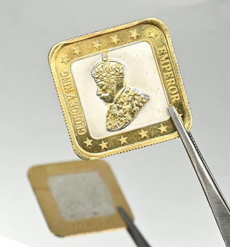 "George V King" Emperor Silver Coin 10 Grams 999 Purity Gold Polished ...