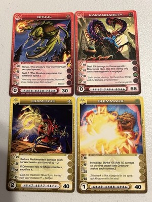 Chaotic TCG – 2 Mipedian Creatures + 2 UnderWorld Creatures | eBay
