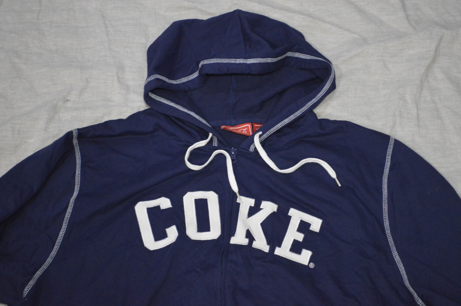 Coke Zip Up Hoodies Women's Blue Spell Out Size 26/28 2XL | eBay