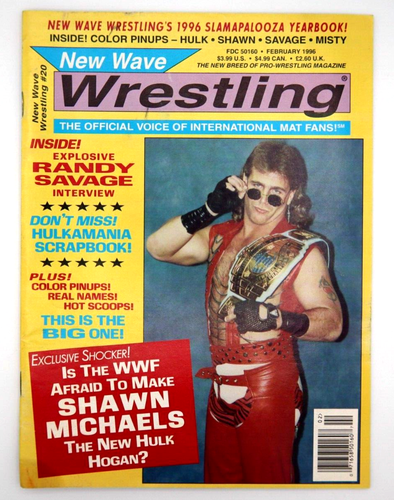NEW WAVE WRESTLING FEB 1996 - SHAWN MICHAELS / RANDY SAVAGE / HULK ...