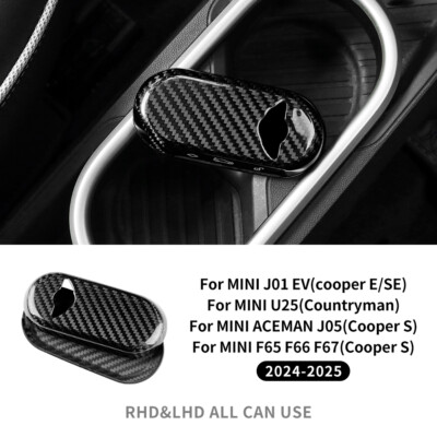Real Carbon Fiber Key Fob Case Shell Cover For MINI Cooper E SE J01 EV ...