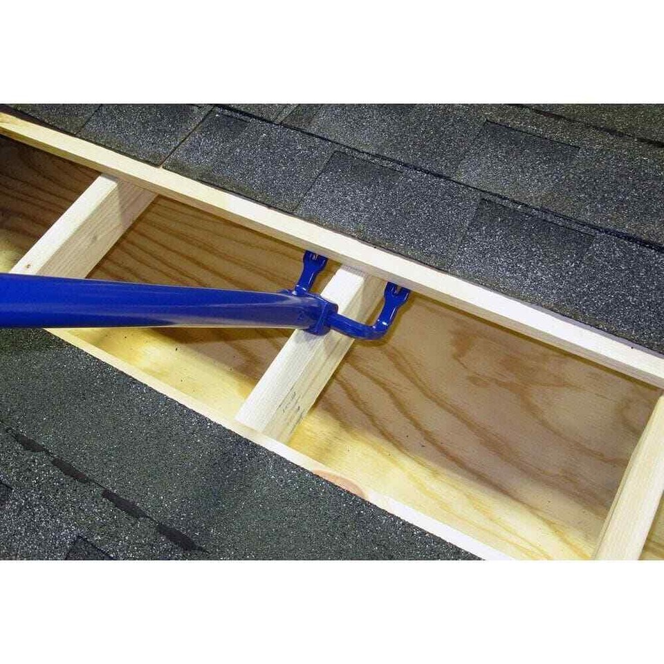 Wrecking Claw Wrecking Bar 45" w/ Dual Steel Prying Claws + Rolled ...