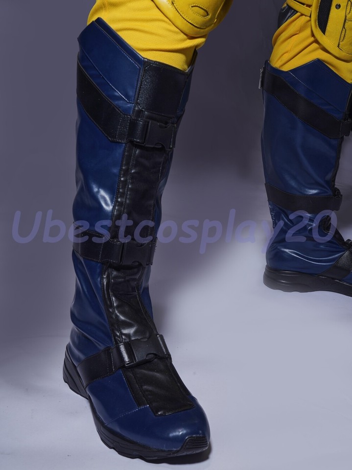 Deadpool 3 Wolverine Cosplay Bodysuit Costume Helmet Boots Set Outfits ...