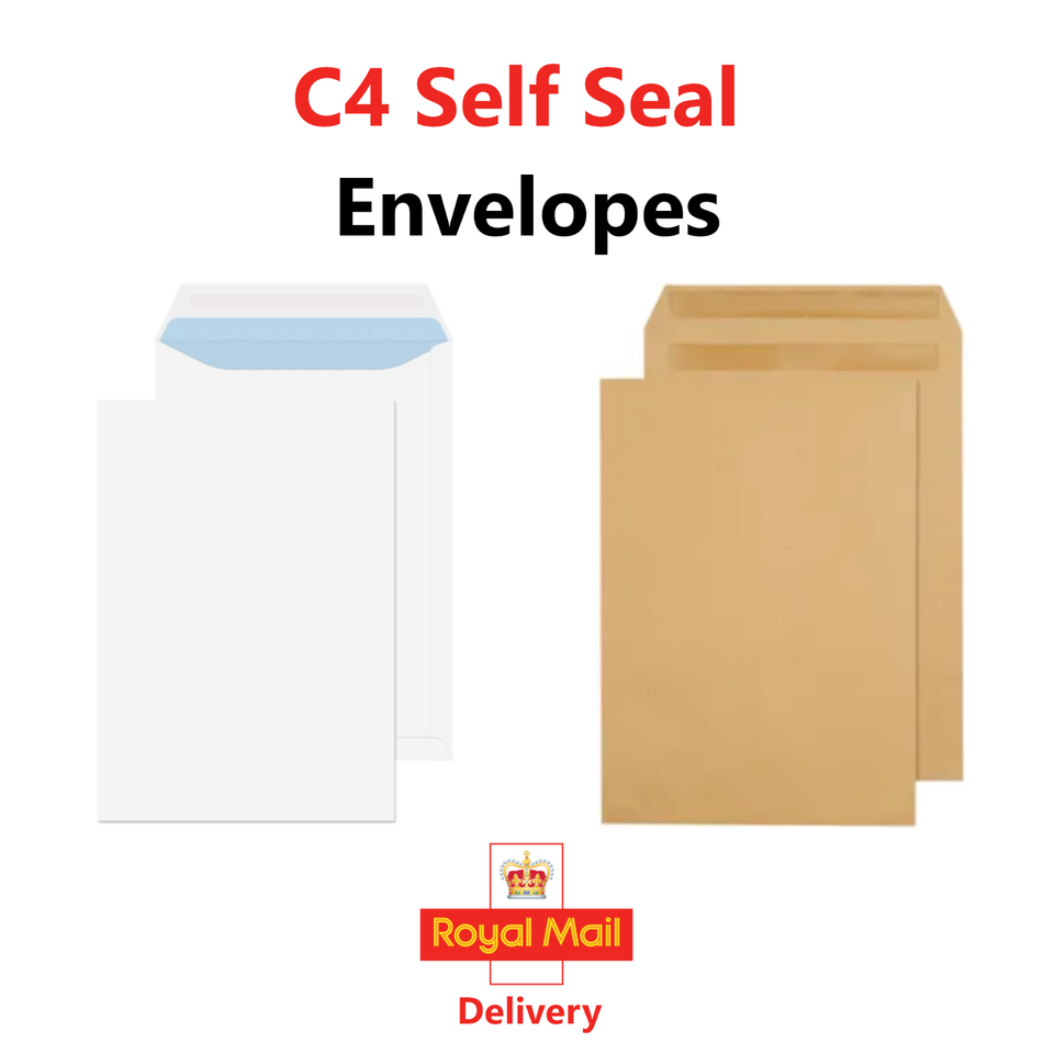 Quality Strong Plain Envelopes Self Seal C5/A5 C6/A6 C4/A4 White ...