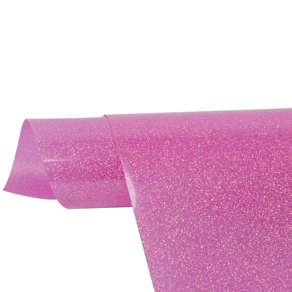 Pink Glitter Iron On Heat Transfer Vinyl Film DIY Sheet For Cricut On pink-glitter-iron-on-heat-transfer-vinyl-film-diy-sheet-for-cricut-on