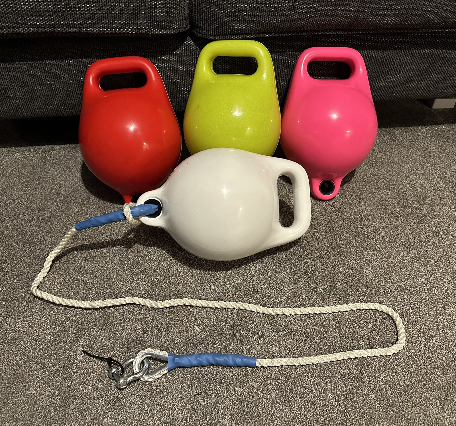 Mooring pick up buoy Kit 8 Inch Bouy 1.5m Nylon Rope Galv Thimble ...