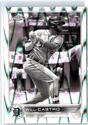 2022 Topps Chrome Sonic #173 Willi Castro Black & White RayWave | eBay