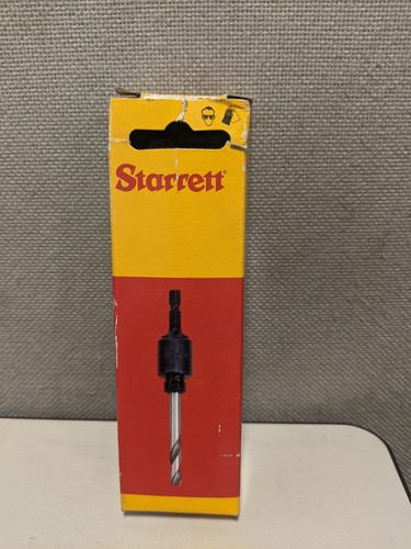 STARRETT A4 HOLE SAW ARBOR WITH 1/4" HIGH SPEED DRILL | eBay