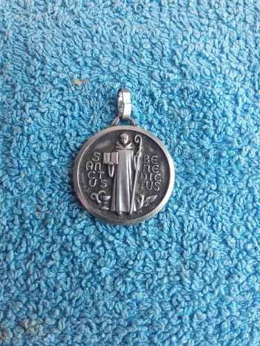 Ancien médaille religieuse NDSMD Saint Benoit CSSML Sanctus Benedictus ...