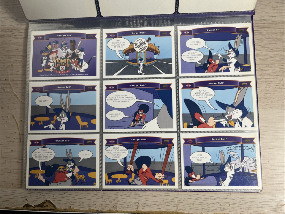 1991 Upper Deck Looney Tunes Comic Ball Series 2--full Set +HOLOGRAMS ...
