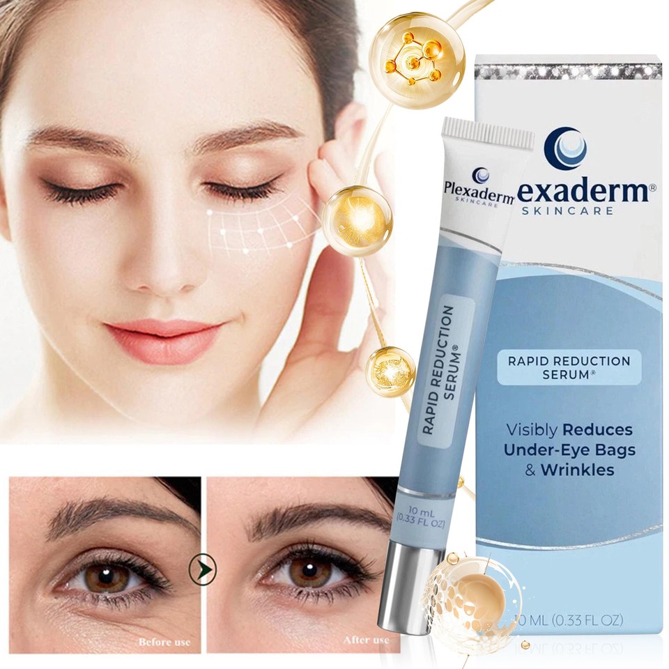 Plexaderm Rapid Reduction Eye Serum - Visibly Reduces Under-Eye Bags ...