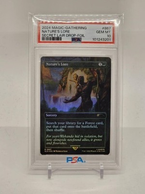 Magic MTG MARVEL SECRET LAIR FOIL Nature's Lore Groot #867 PSA 10 | eBay