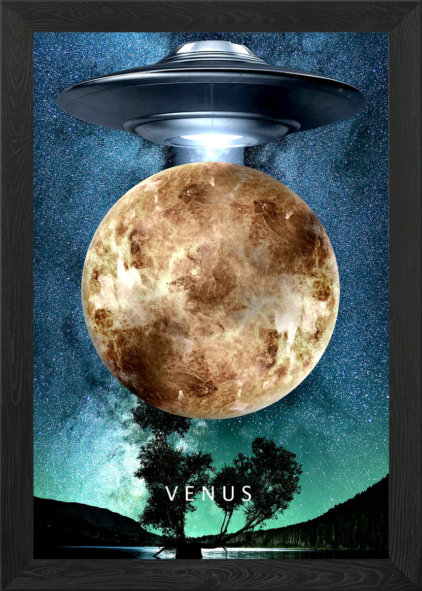 Venus in Space Framed Wall Art Poster Canvas Print Picture | eBay UK