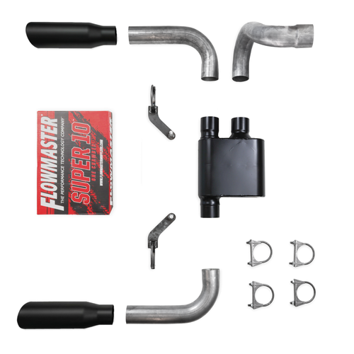 Direct Fit Jeep Wrangler 18-25 2.5" Dual Exhaust Kit Flowmaster Super ...
