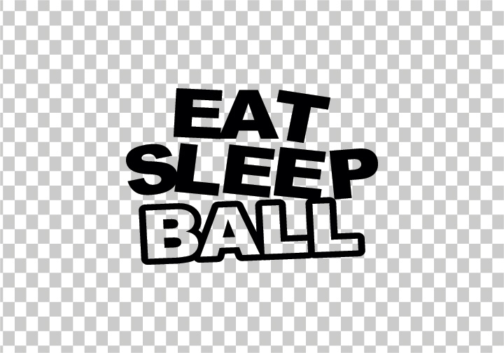 EAT SLEEP BALL VINYL STICKER | eBay