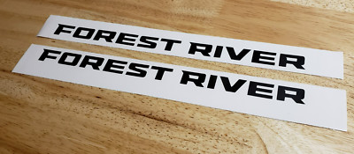 forest river rv camper Trailer boat Decals Stickers 26X1.5" Gloss black ...